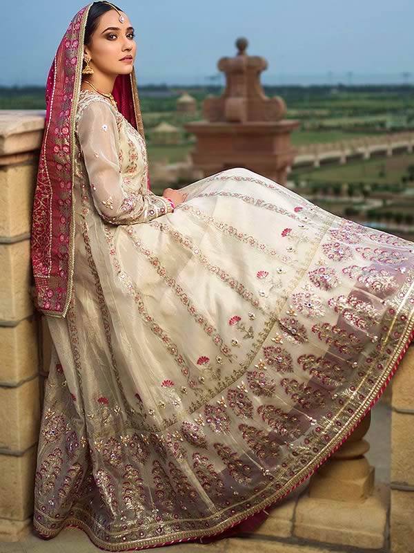 Designer Kalidar Anarkali Suit Boxboro Massachusetts USA Deepak Perwani