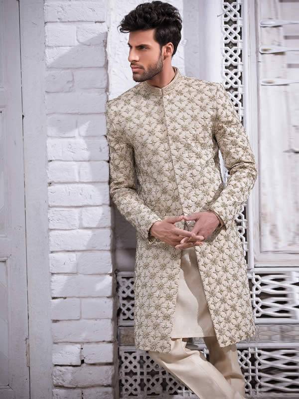 Stylish Embroidered Sherwani Suits Letchworth UK Exclusive Mens ...